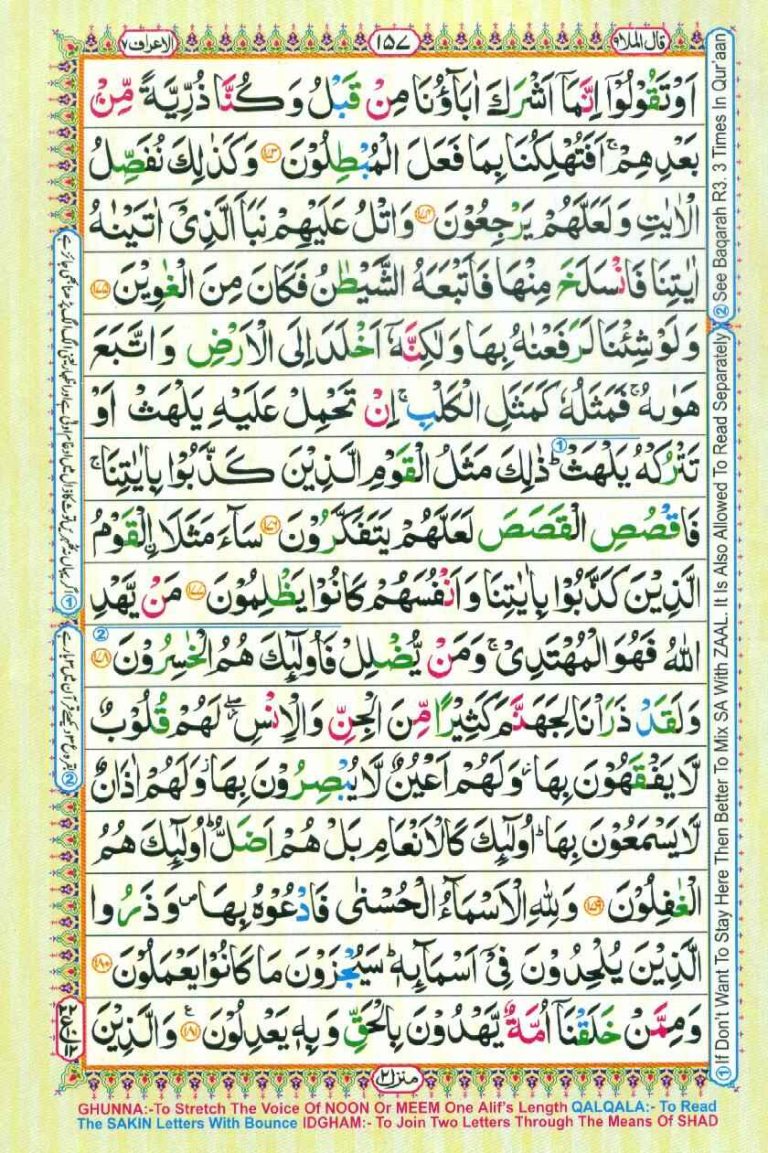 Surah Al Araf {The Height} - Quran and Surahs
