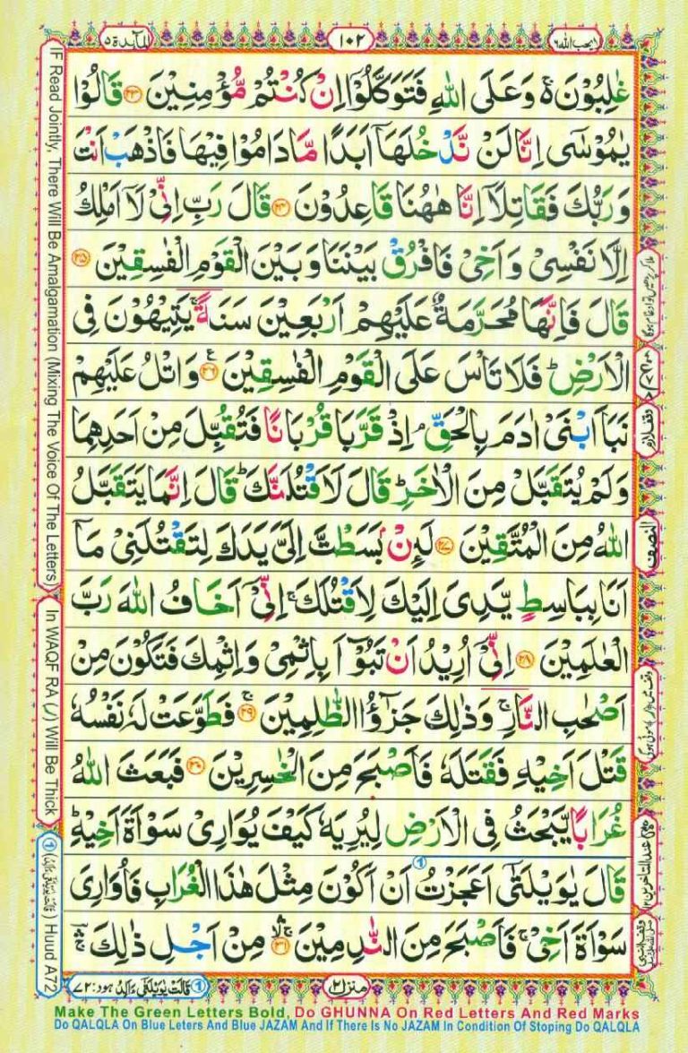 Surah Al Maidah - Quran and Surahs