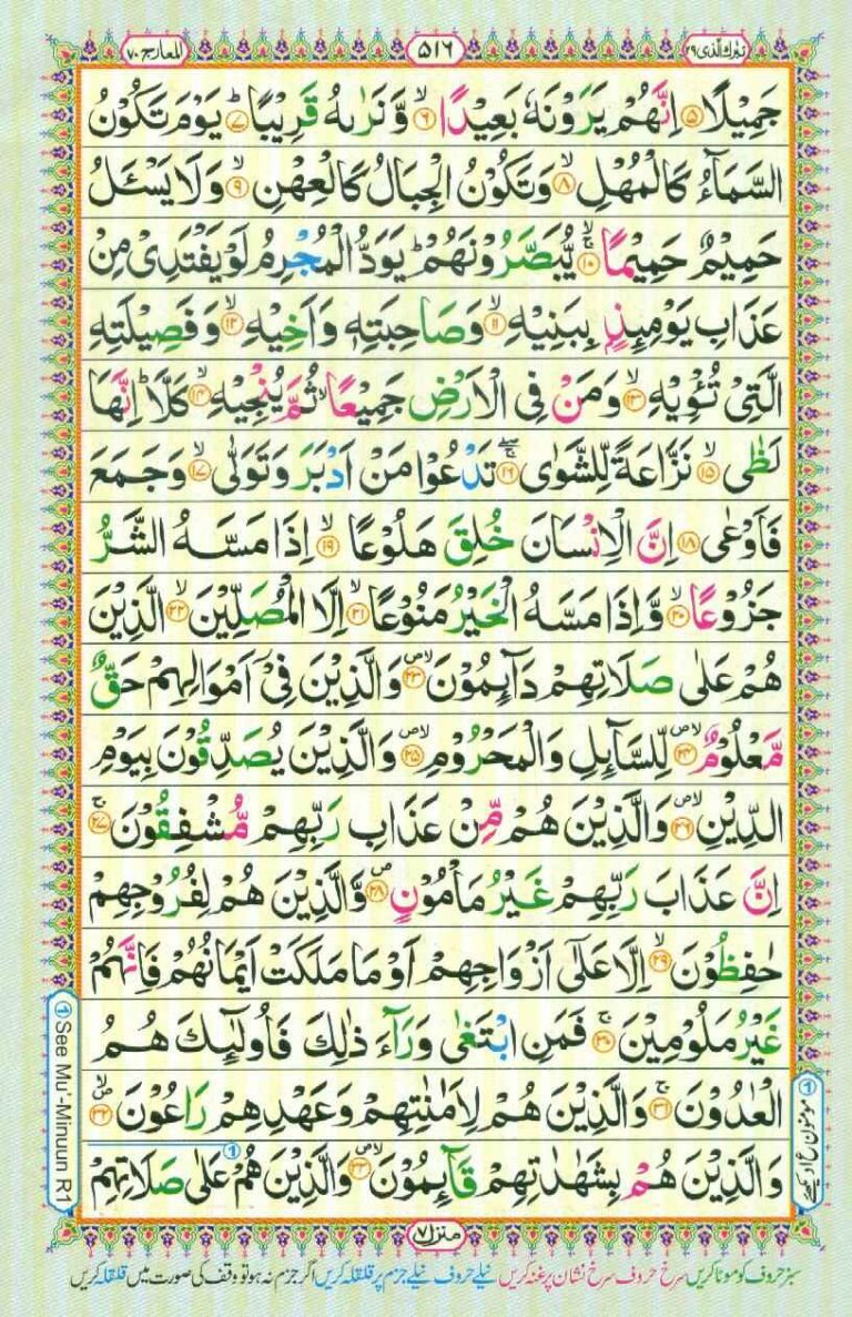 Surah Al Maarij - Quran and Surahs