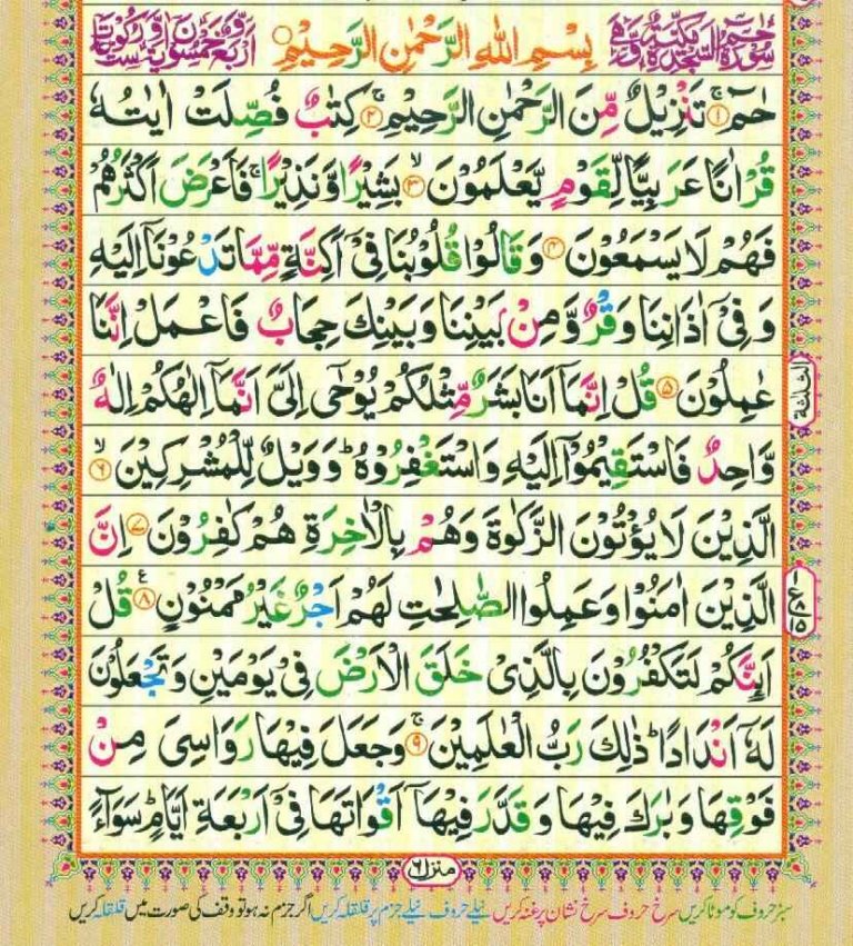 Surah Fussilat {Explained in Detail} Download PDF & Audio - Quran and ...