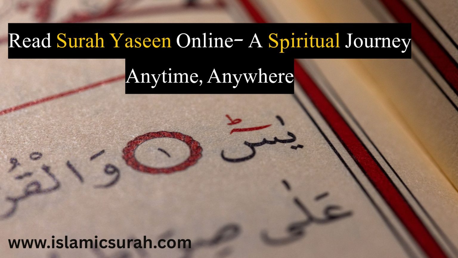 Read Surah Yaseen Online - Quran and Surahs